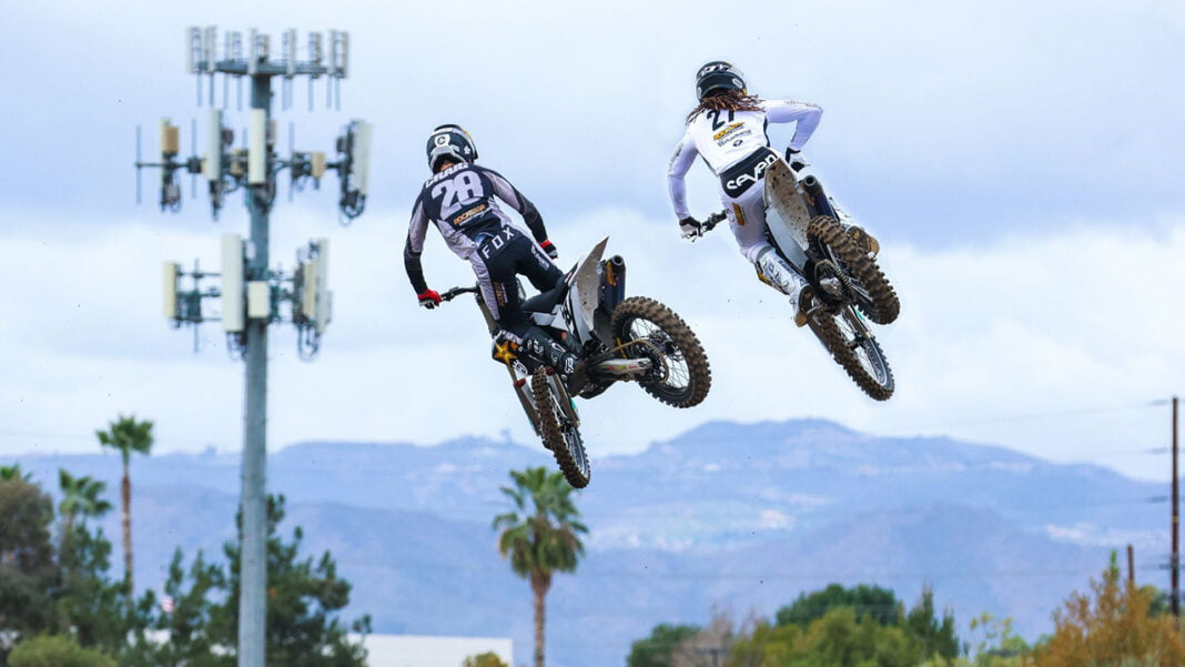 Malcolm Stewart & Christian Craig RAW Supercross Testing